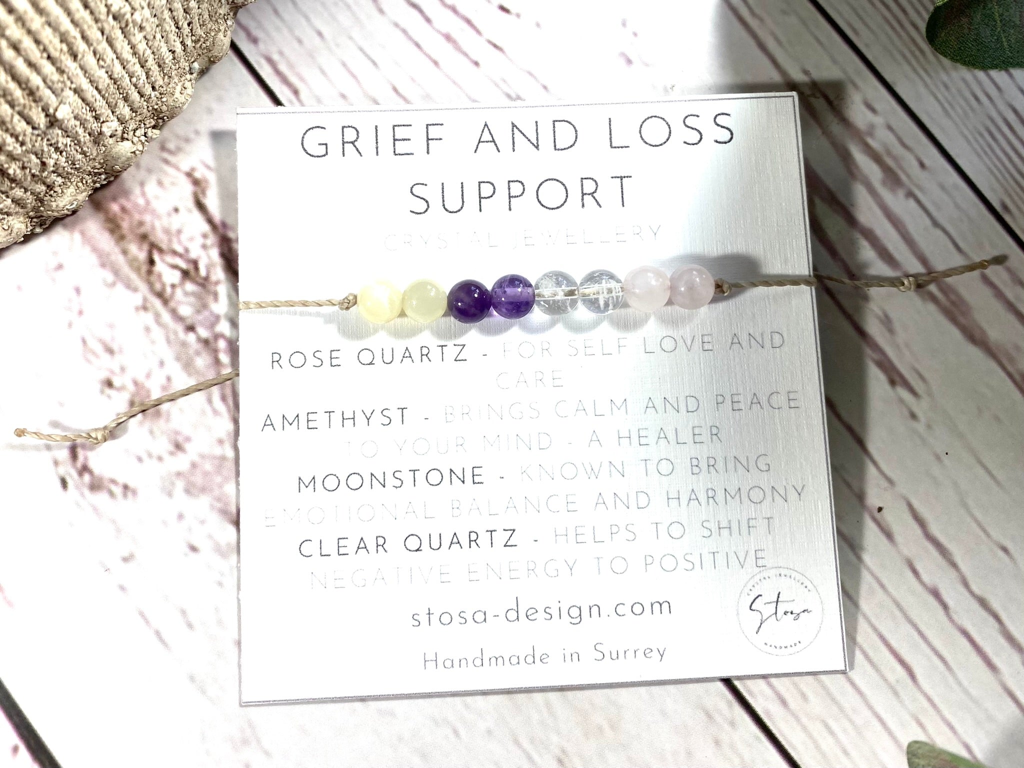 Grief and Loss Crystal Bracelet